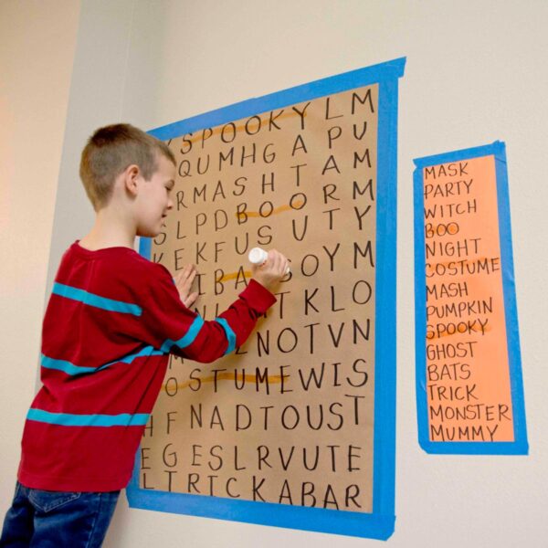 Giant Halloween Word Search - Busy Toddler