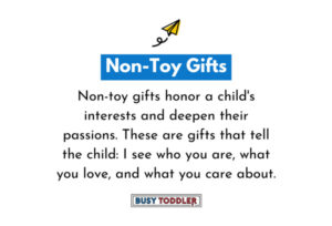 25+ Best Non-Toy Gifts for Kids - Busy Toddler