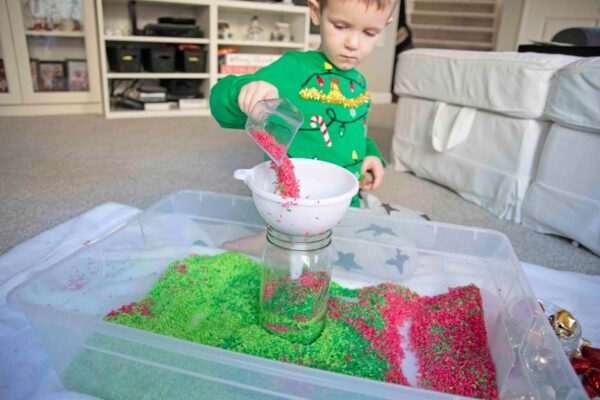 Christmas Sensory Bin - Busy Toddler