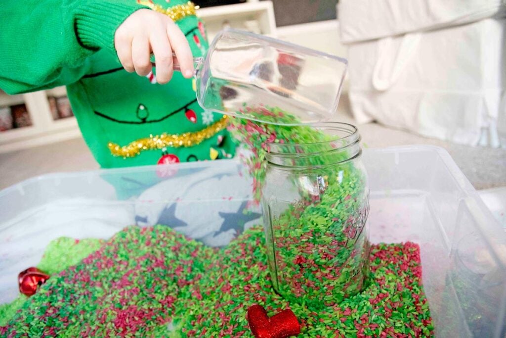 Christmas Sensory Bin - Busy Toddler