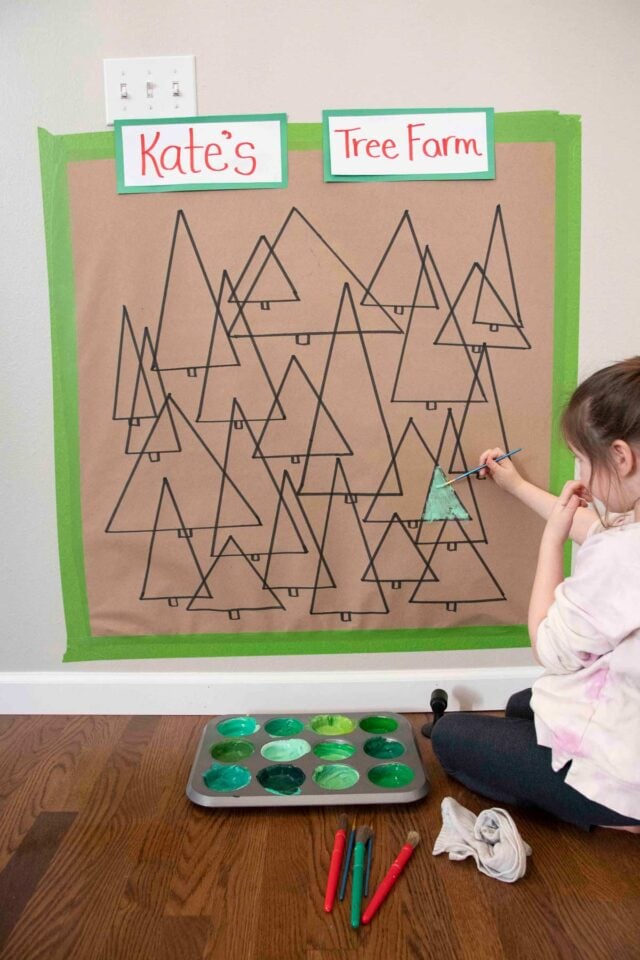 Christmas Painting Activity - Busy Toddler