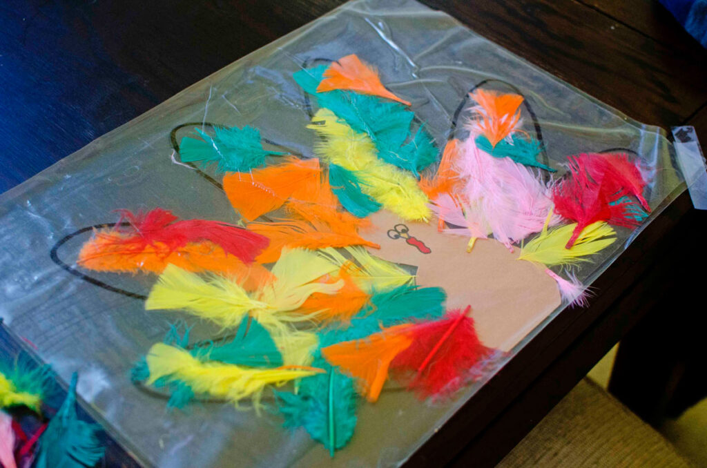 Sticky Turkey Art Project - Busy Toddler