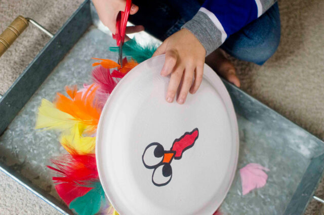 Turkey Haircut Activity - Busy Toddler