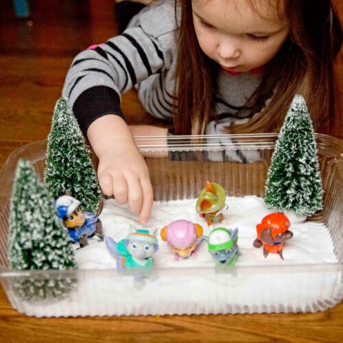 Winter Sensory Bin for Preschoolers - Busy Toddler