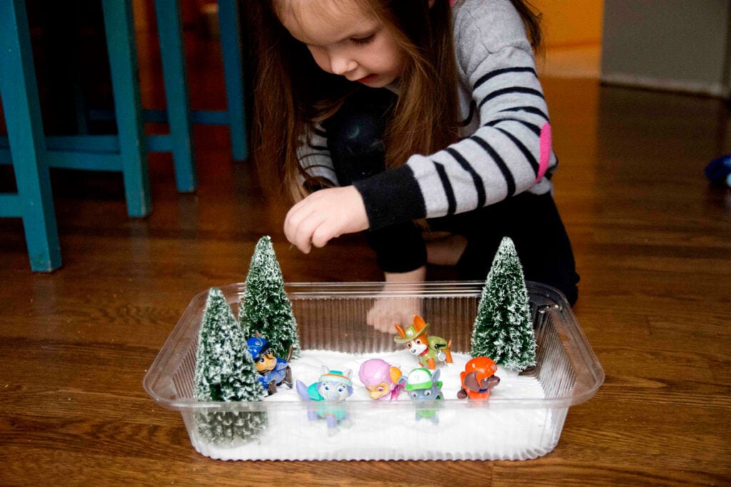 Winter Sensory Bin for Preschoolers - Busy Toddler