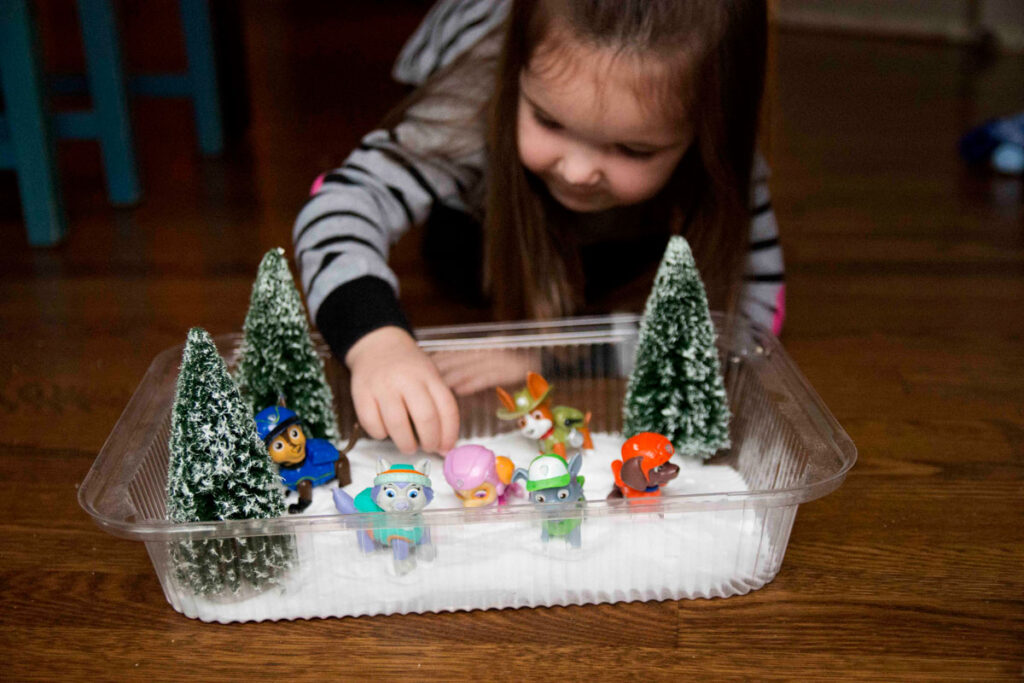 Winter Sensory Bin for Preschoolers - Busy Toddler