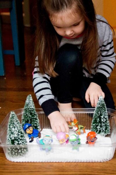 Winter Sensory Bin for Preschoolers - Busy Toddler