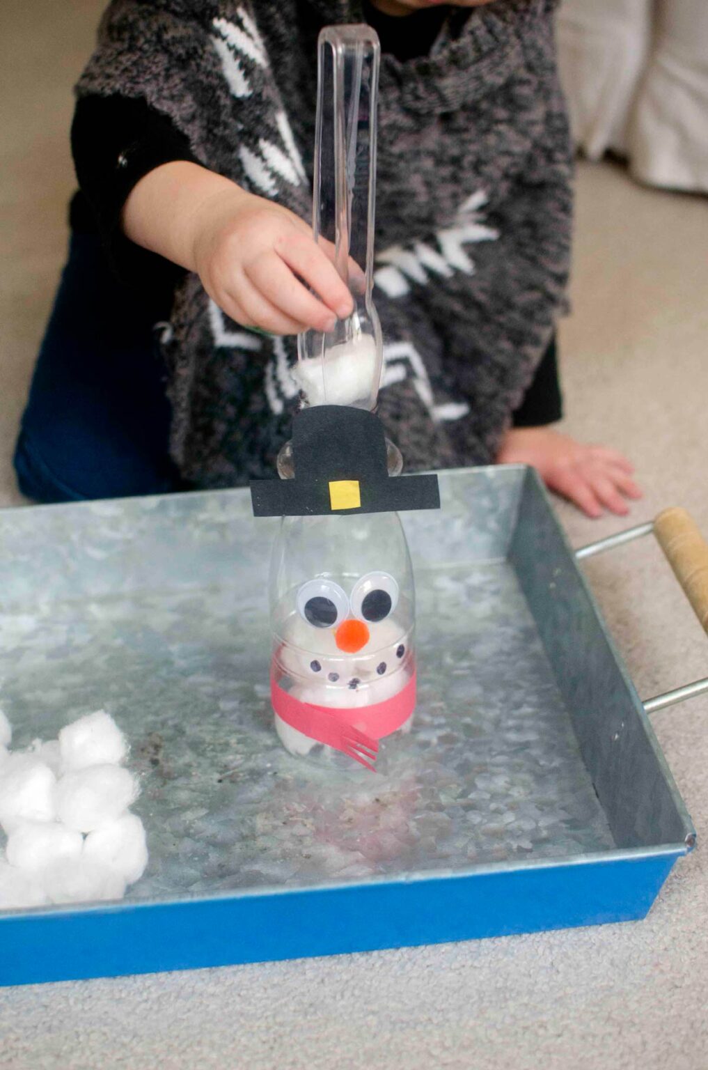 Feed the Snowman Activity - Busy Toddler