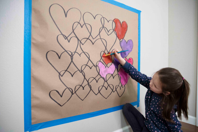 Valentine's Day Heart Art Activity - Busy Toddler