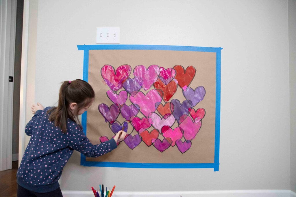 Valentine's Day Heart Art Activity - Busy Toddler