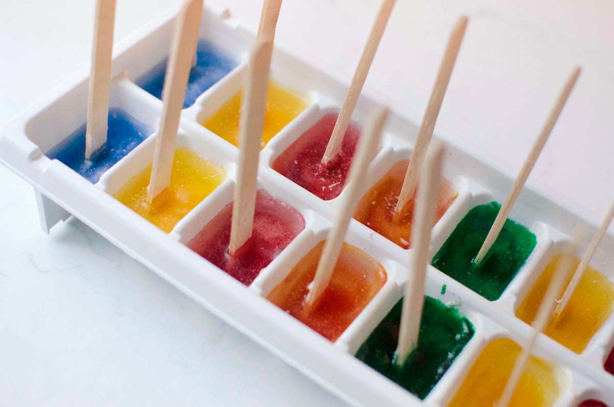 Frozen Paint: Process Art Activity - Busy Toddler