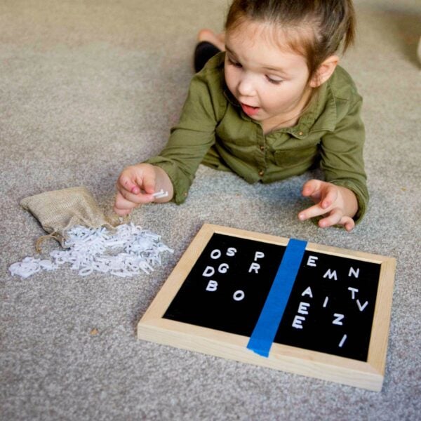 Letter Board Alphabet Activity - Busy Toddler