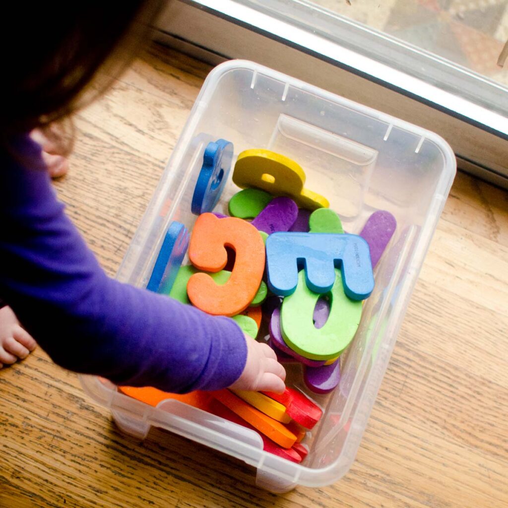 Easy Alphabet Matching Activity - Busy Toddler