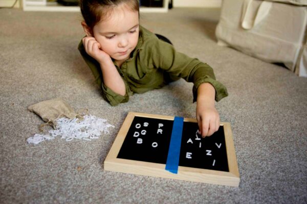 Letter Board Alphabet Activity - Busy Toddler