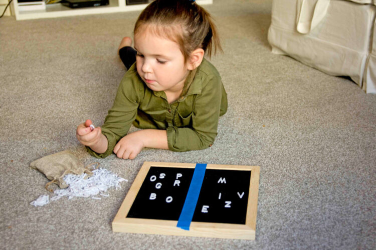 Letter Board Alphabet Activity - Busy Toddler