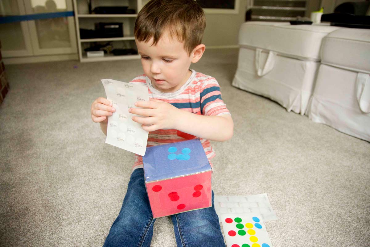 Color Sorting Cube - Busy Toddler