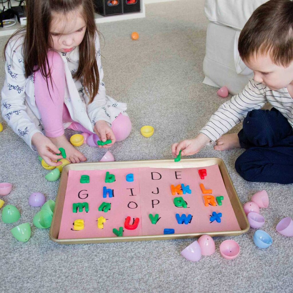 Easter Alphabet Activity - Busy Toddler