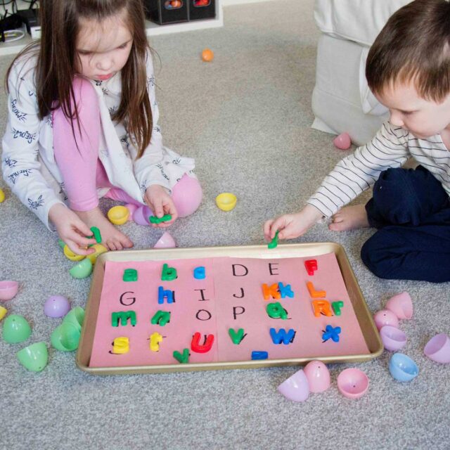 Easter Alphabet Activity - Busy Toddler