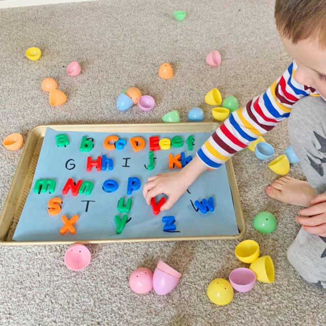 Easter Alphabet Activity - Busy Toddler