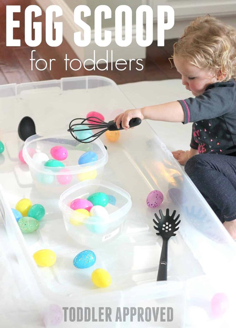 10+ Activities with Easter Eggs - Busy Toddler