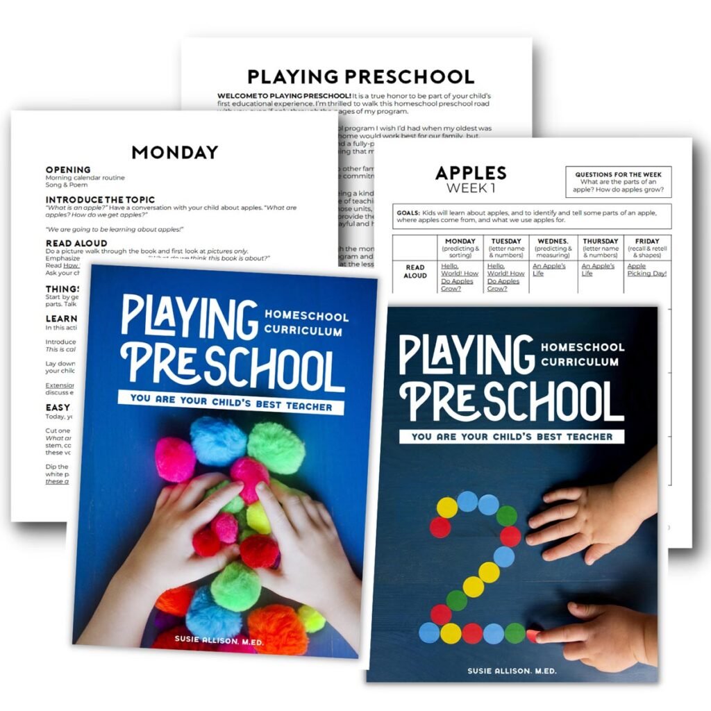 Homeschool Preschool: The Playing Preschool Program - Busy Toddler