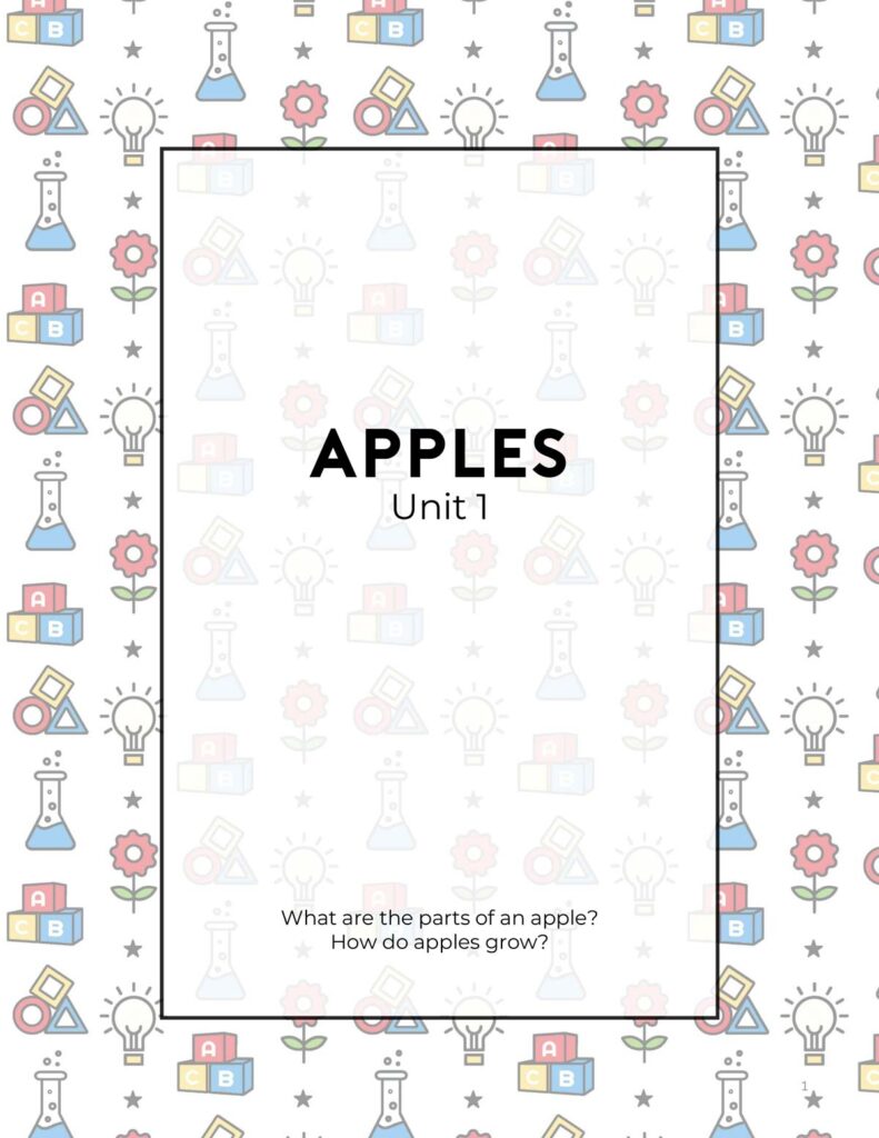 Playing Preschool Unit 1 Apples - Busy Toddler