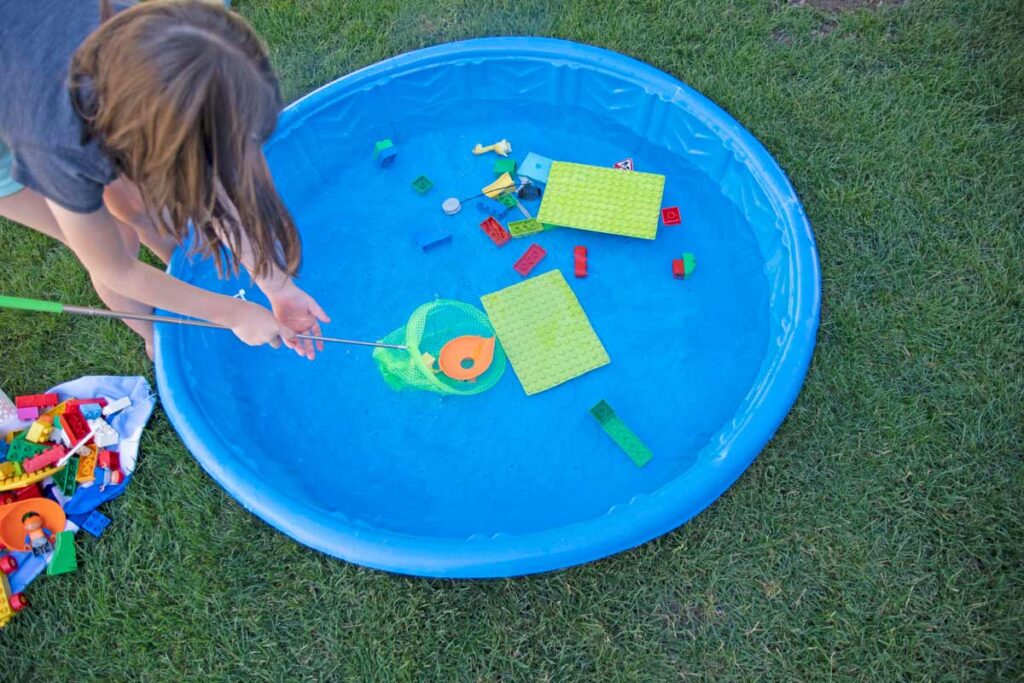 LEGO Pool Outdoor Activity - Busy Toddler