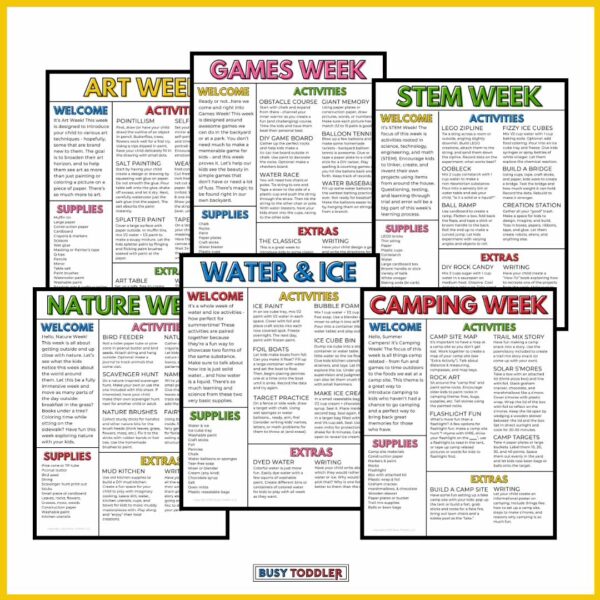 Free Summer Camp at Home - Busy Toddler