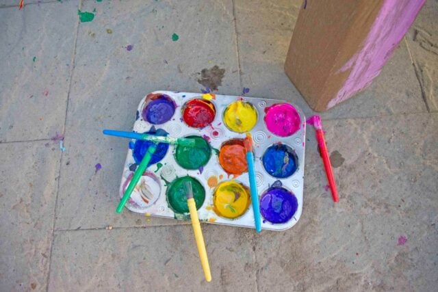 Outdoor Toy Paint: A Summer Activity - Busy Toddler