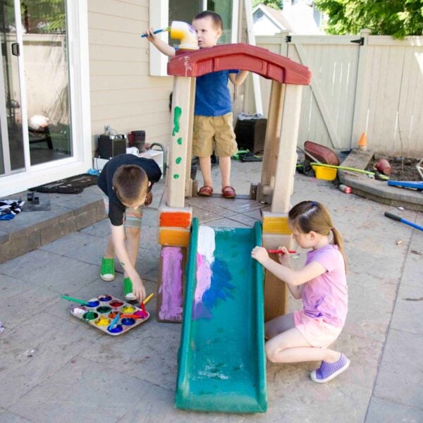 Outdoor Toy Paint: A Summer Activity - Busy Toddler