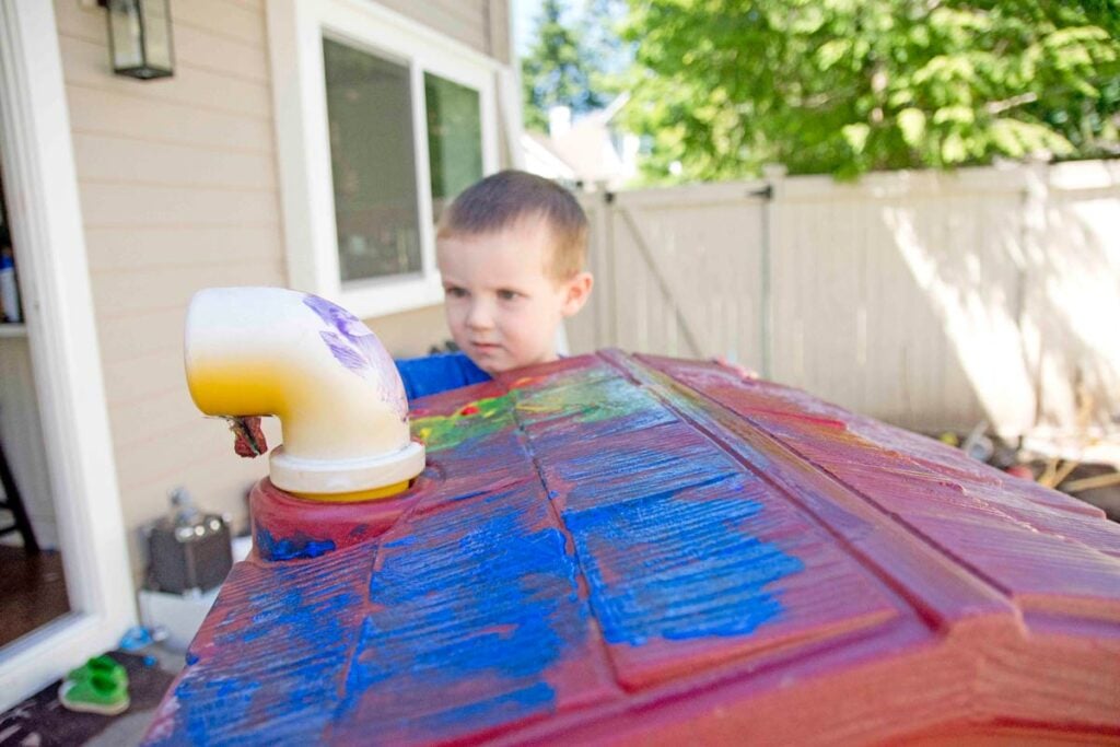 Outdoor Toy Paint: A Summer Activity - Busy Toddler