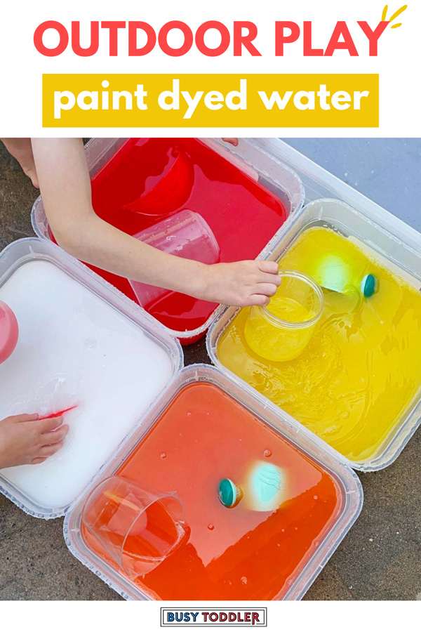 Outdoor Colored Water Station - Busy Toddler