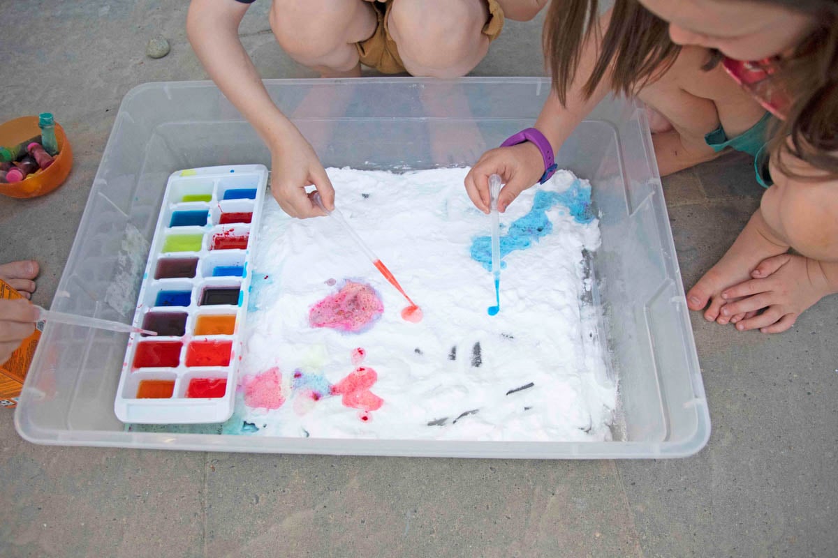 Outdoor Science Bin for Kids - Busy Toddler