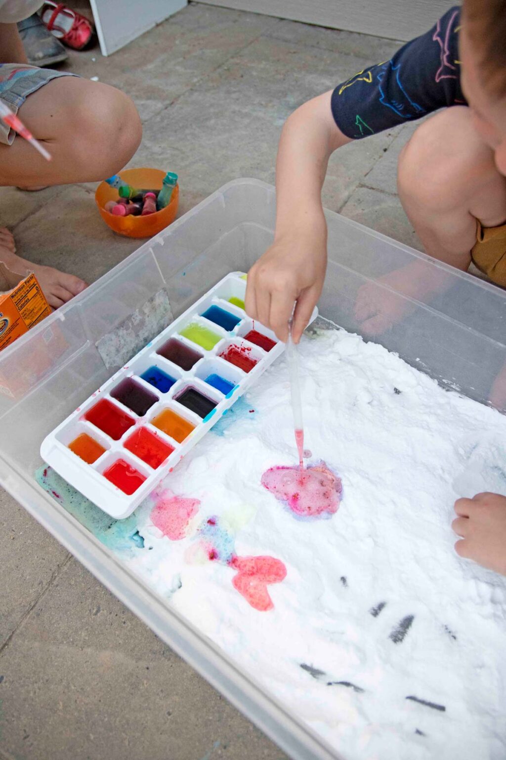 Outdoor Science Bin for Kids - Busy Toddler