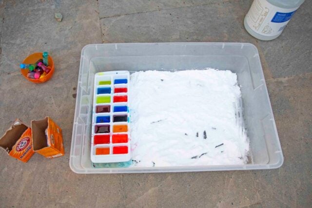Outdoor Science Bin for Kids - Busy Toddler
