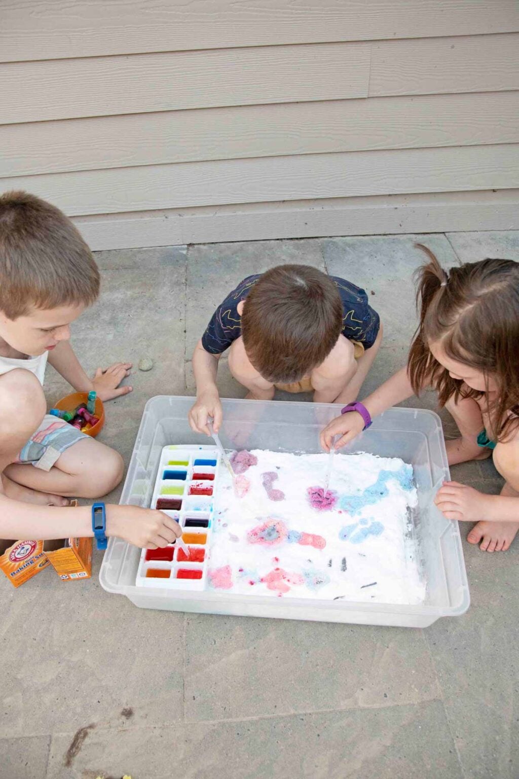 Outdoor Science Bin for Kids - Busy Toddler