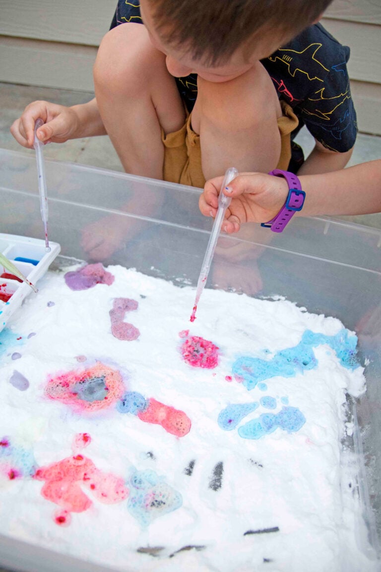 Outdoor Science Bin for Kids - Busy Toddler
