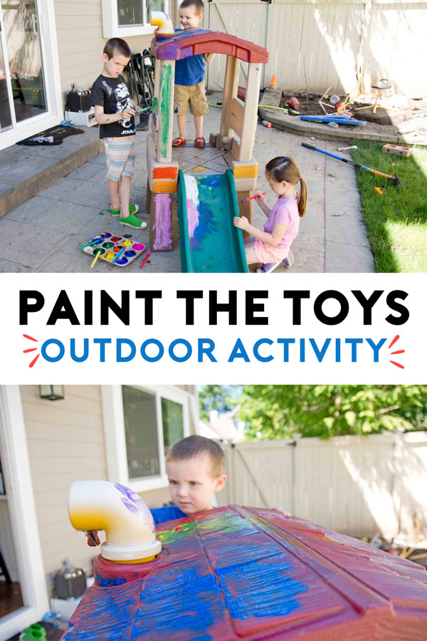 Outdoor Toy Paint: A Summer Activity - Busy Toddler