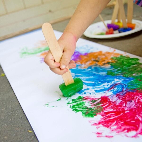 Frozen Paint Summer Activity - Busy Toddler