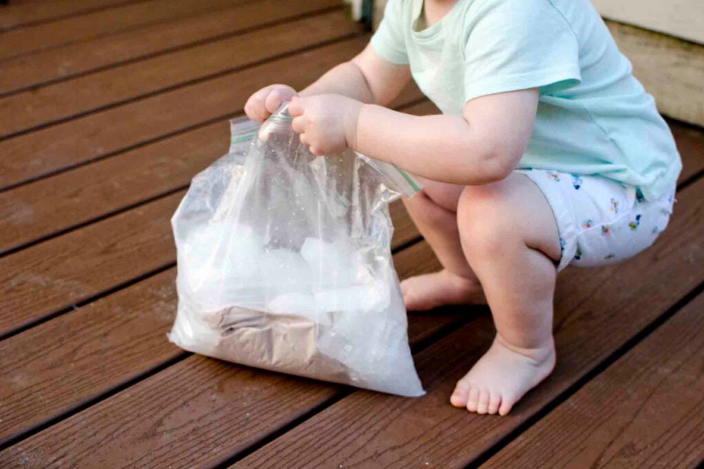 How to Make Ice Cream in a Bag - Busy Toddler