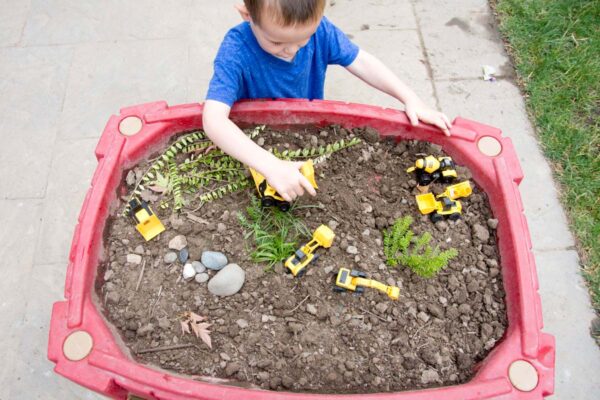Construction Site Small World - Busy Toddler