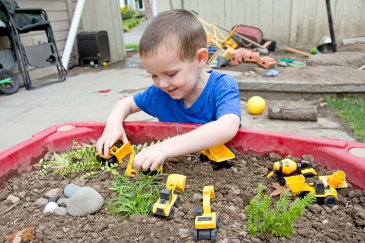 Construction Site Small World - Busy Toddler