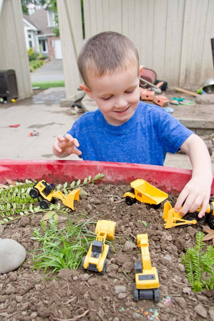 Construction Site Small World - Busy Toddler