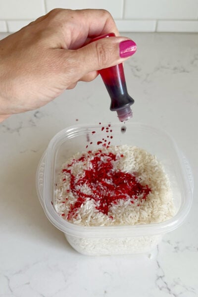 How to Dye Rice - Busy Toddler