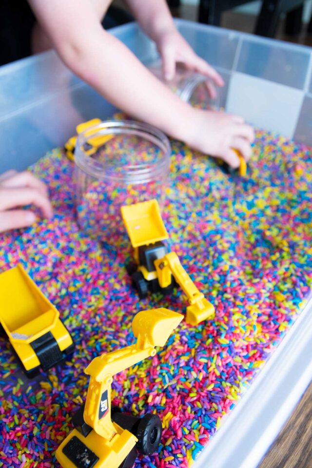 How to Dye Rice - Busy Toddler