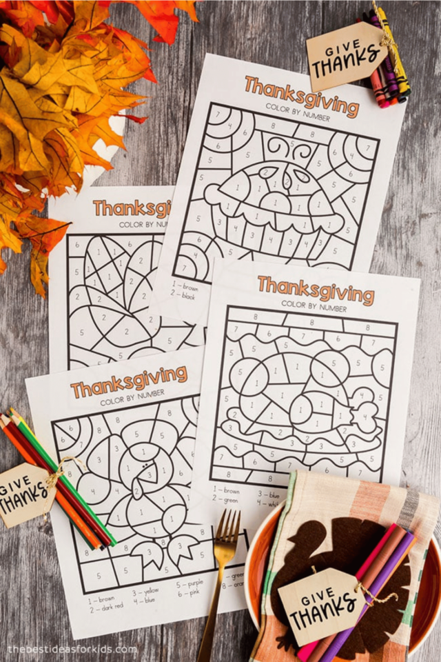Free Thanksgiving Printables for the Kids Table - Busy Toddler