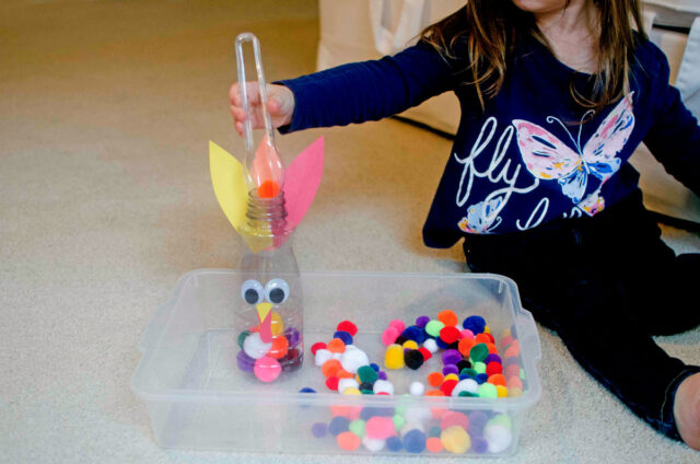 Feed the Turkey Thanksgiving Activity - Busy Toddler