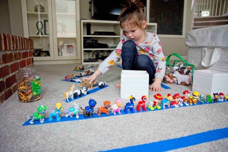 Animal Line-up Activity - Busy Toddler