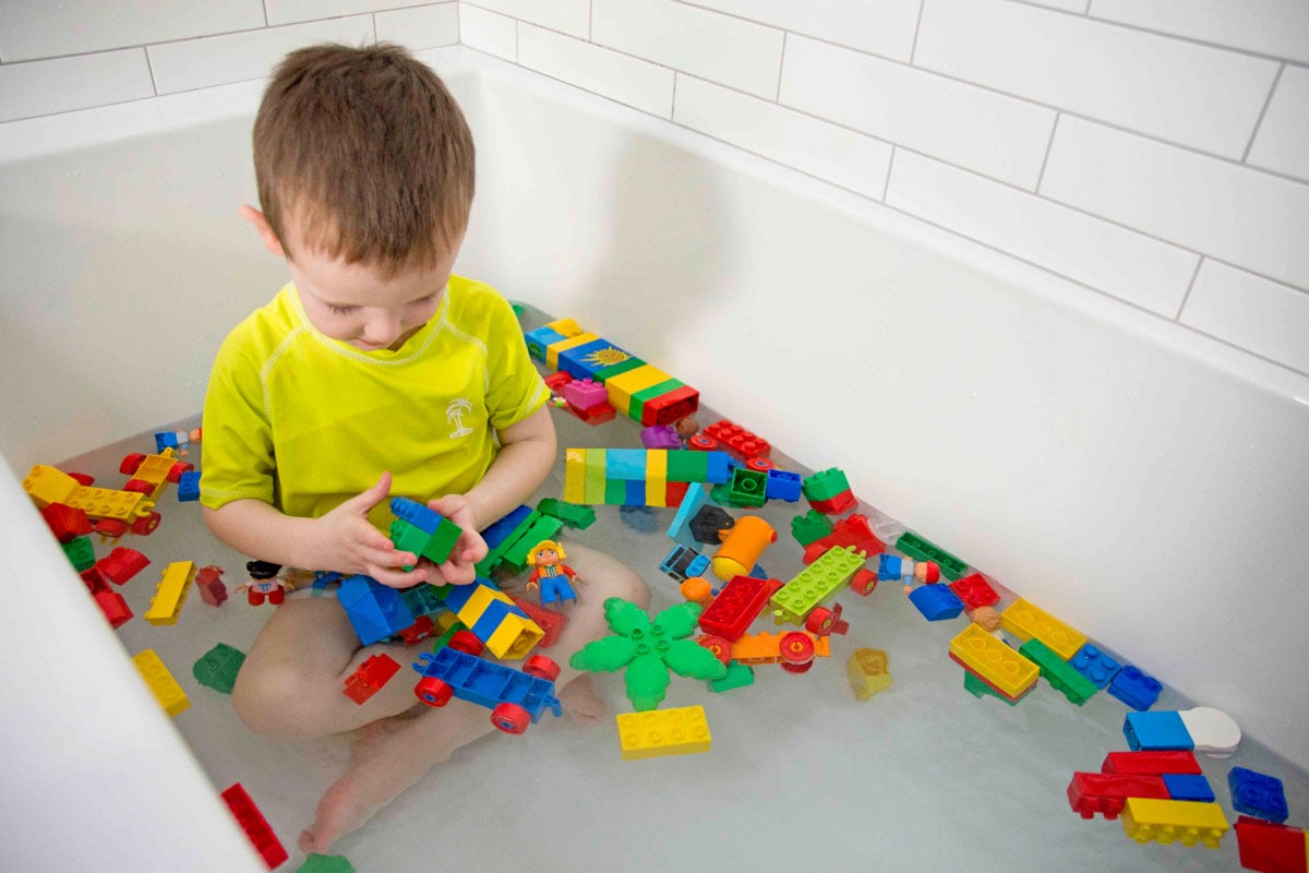 LEGO Bath Activity - Busy Toddler