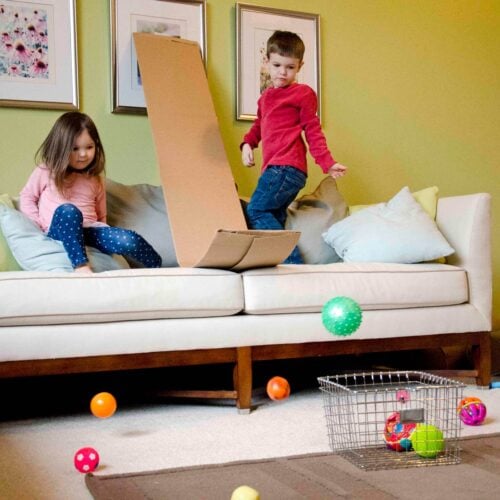 Make a DIY Ball Ramp - Busy Toddler